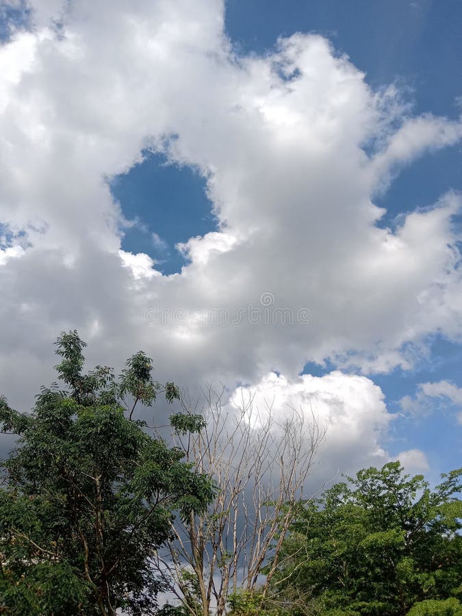 Sky and Clouds during the Day Brightness Stock Image - Image of white ...