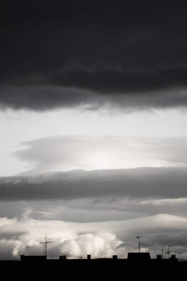 Sky with Clouds and High Contrast Colors Stock Image - Image of bright ...