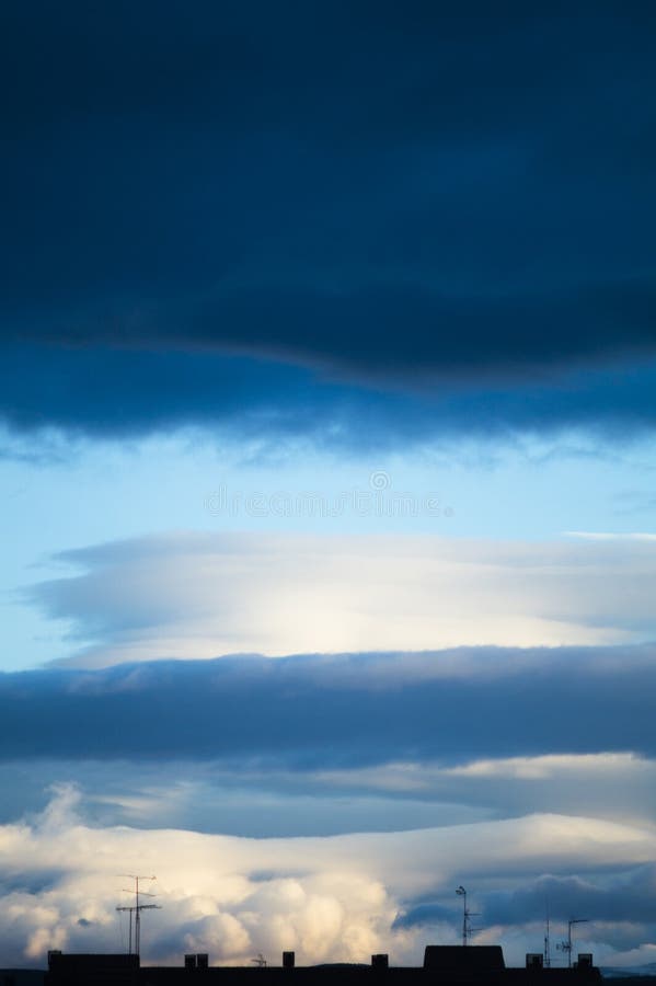 Sky with Clouds and High Contrast Colors Stock Photo - Image of nature ...