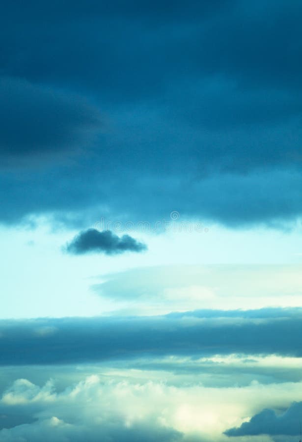 Sky with Clouds and High Contrast Colors Stock Photo - Image of ...