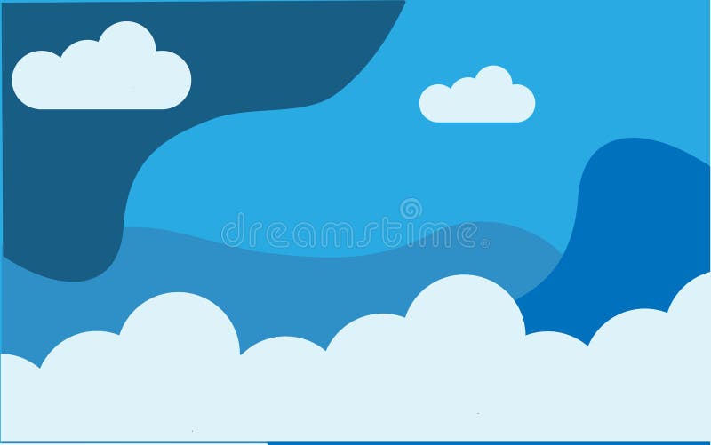 Sky Clouds Horizont, Vector Stock Vector - Illustration of background ...