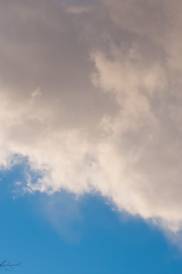 Sky with Clouds on a Late Winter Afternoon Stock Photo - Image of late ...