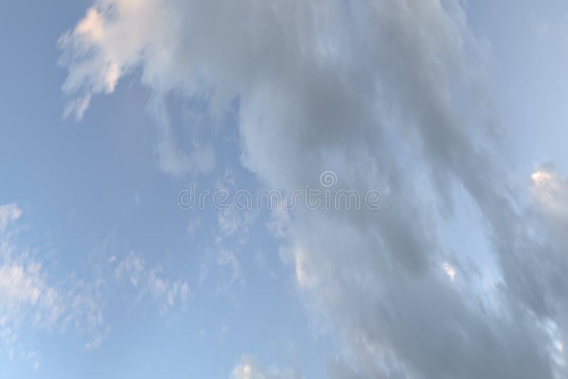 Sky with Clouds in Motion. Nice 3D Rendering Stock Illustration ...