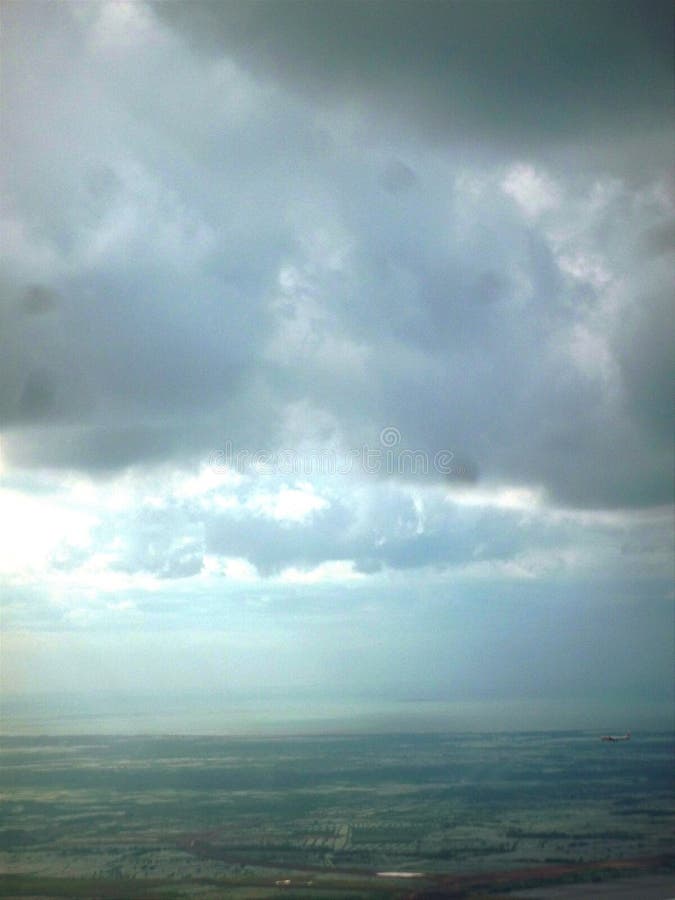 Sky and Clouds Over Jogjakarta Area Central Java Stock Image - Image of ...