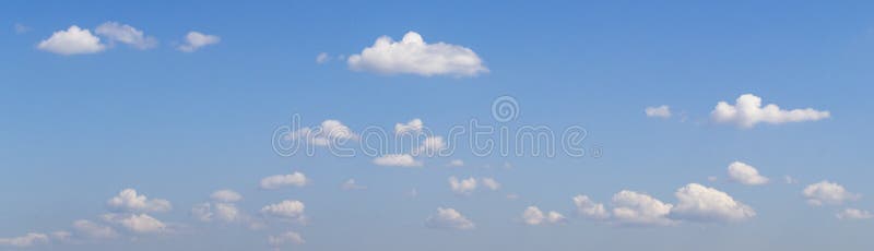 Sky with Clouds Panoramic View Stock Photo - Image of background, cloud ...