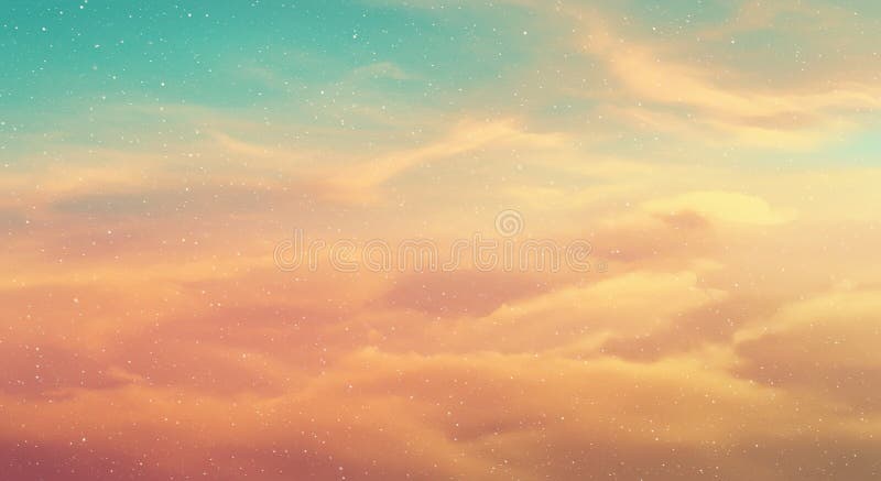 Sky with Clouds in Pastel Colors Creating a Soft Dreamy Atmosphere ...