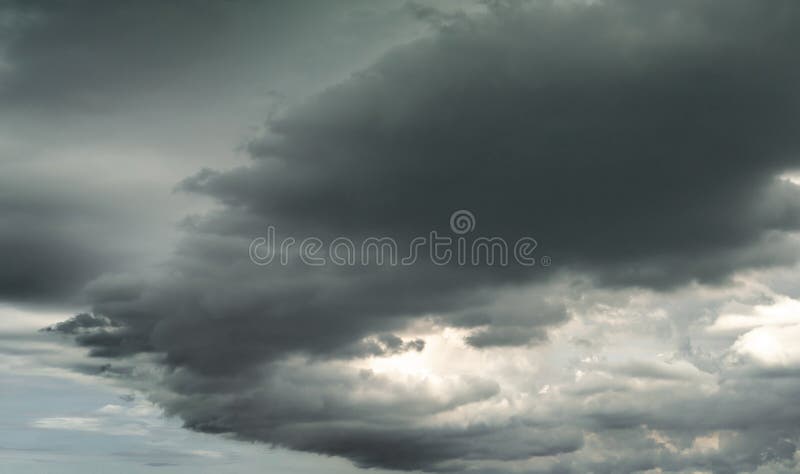 Sky and Clouds , Rain is Coming Stock Photo - Image of danger, scene ...