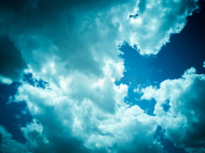 Sky And Clouds In A Rainy Day. Stock Photo - Image of mountain, grave ...