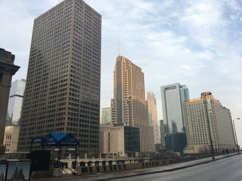 Big buildings editorial stock image. Image of clouds - 191674754
