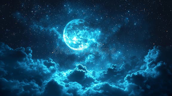 The Sky and Clouds Serve As the Background for an Abstract Light Blue ...