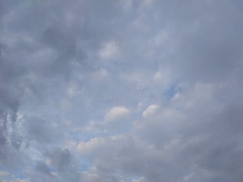 Sky and Clouds with Soft Light from the Sun Stock Photo - Image of view ...