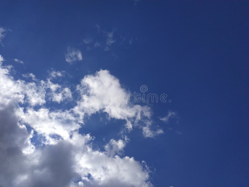 Sky and Clouds with Soft Light from the Sun Stock Image - Image of ...