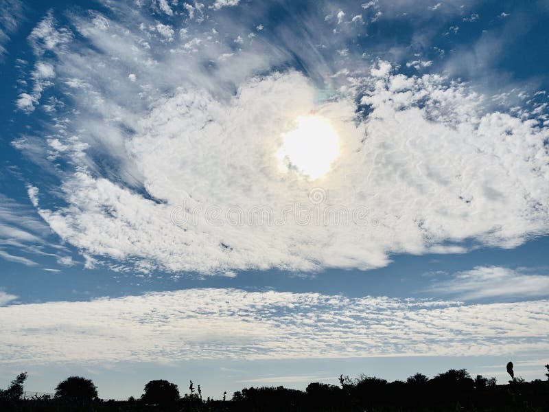 Sky clouds and sun stock photo. Image of together, clouds - 220186210