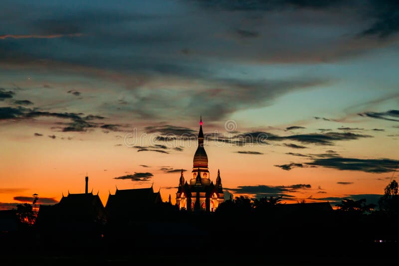 Sky with Clouds and Sun.Very Beautiful on the Evening Light Stock Photo ...