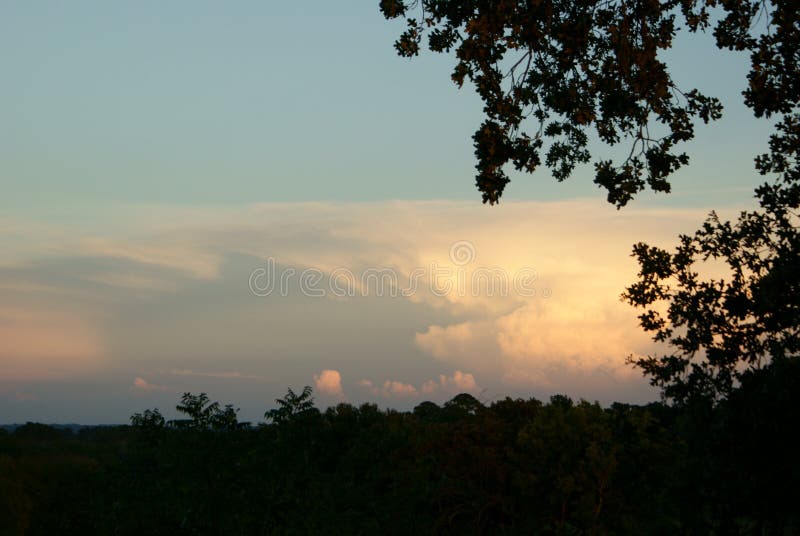 Sky and Clouds at Sundown stock image. Image of beautiful - 130567103