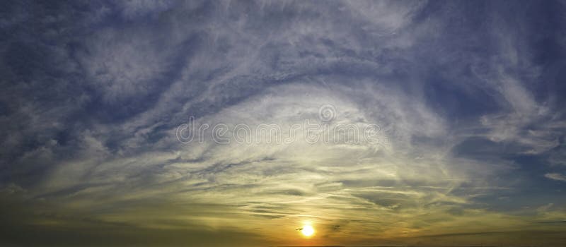 Sky and Clouds Sunset Background Stock Photo - Image of colours, dusk ...