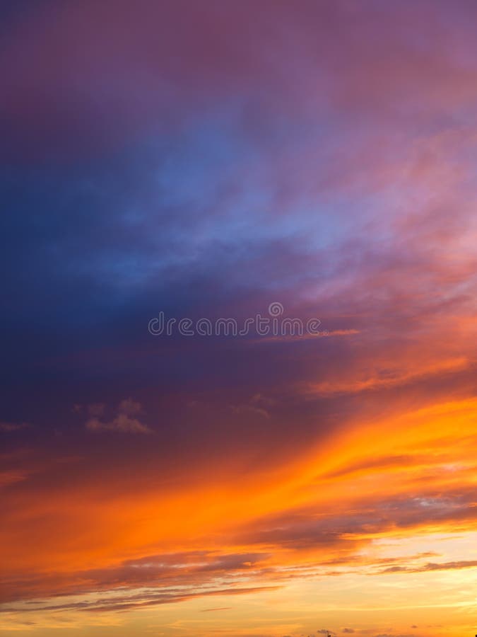 Sky with Clouds during Sunset. Clouds and Blue Sky. a High-resolution ...