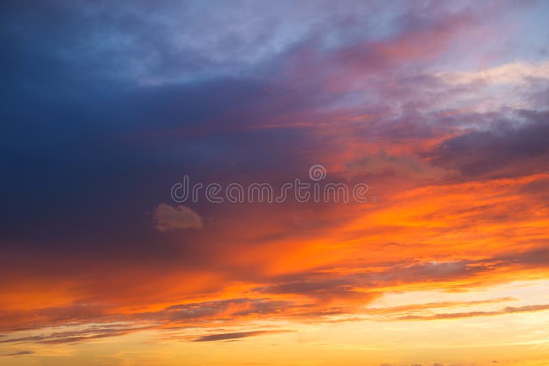 Sky with Clouds during Sunset. Clouds and Blue Sky. a High-resolution ...