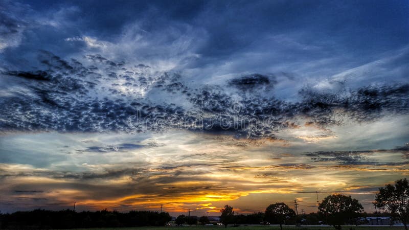 Texas sky stock image. Image of colorul, afterglow, atmosphere - 102995755
