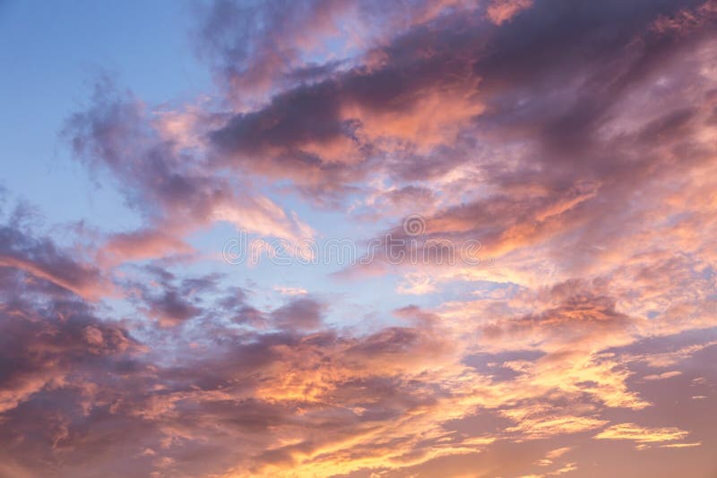 Sky with Clouds during Sunset Stock Image - Image of light, dusk: 44084503