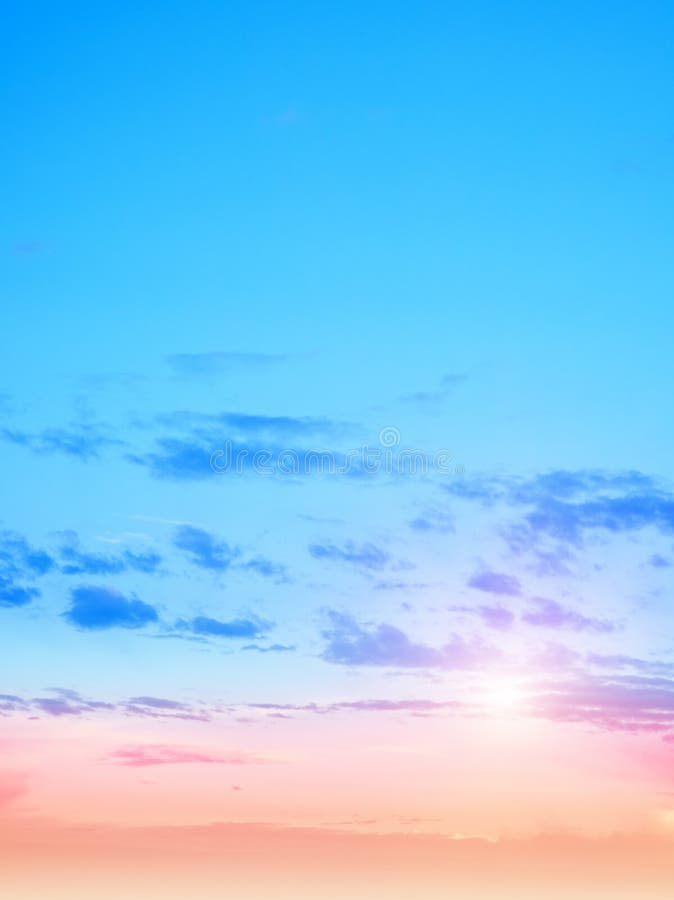 Sky and Clouds Vertical Photo Stock Photo - Image of bright, weather ...