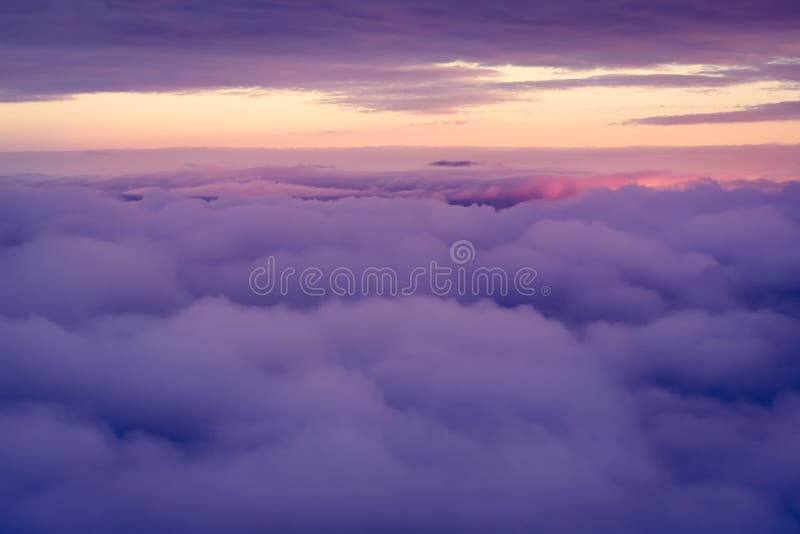 Sky and Clouds View from Above Stock Image - Image of clouds, high ...