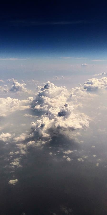 Sky and Clouds View from 2500 Ft Above from the Earth Stock Image ...