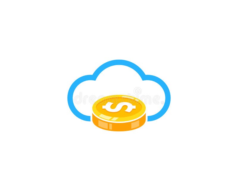 Sky Coin Logo Icon Design stock vector. Illustration of concept - 125199253