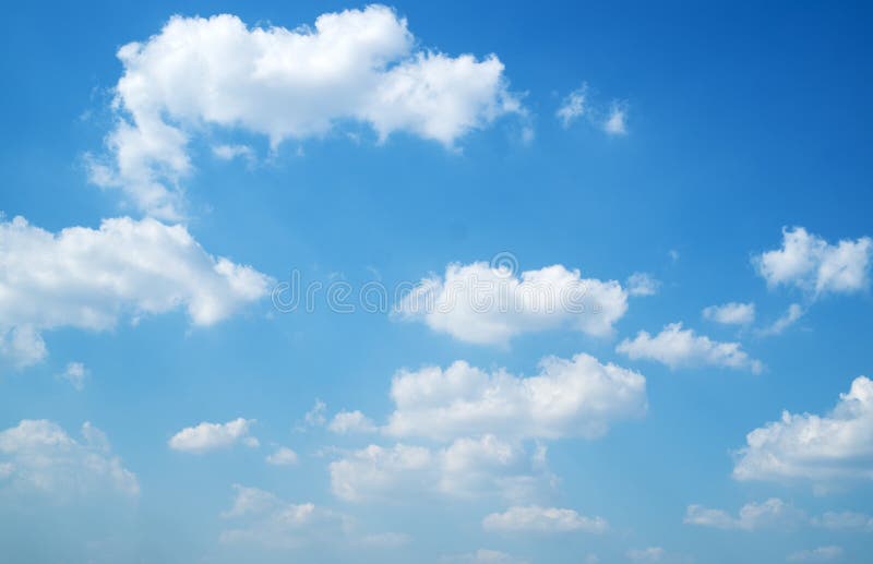 Sky Color with Clouds Background Photo Stock Image - Image of sunny ...