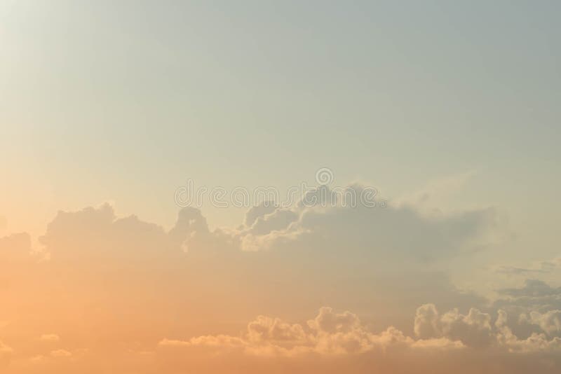Sky with Colorful Clouds in Sunset Time Background Stock Image - Image ...