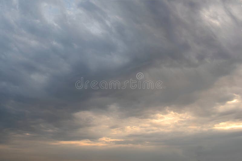 The Sky is Covered with Heavy Rain Clouds Stock Photo - Image of ...