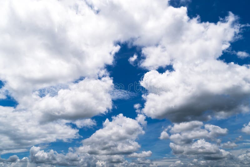 Sky with Cumulus Clouds, Beautiful Dramatic Cloudscape Stock Image ...