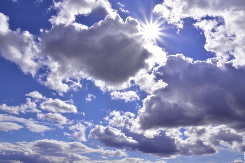 Sky in cumulus clouds stock image. Image of color, daylight - 217644615