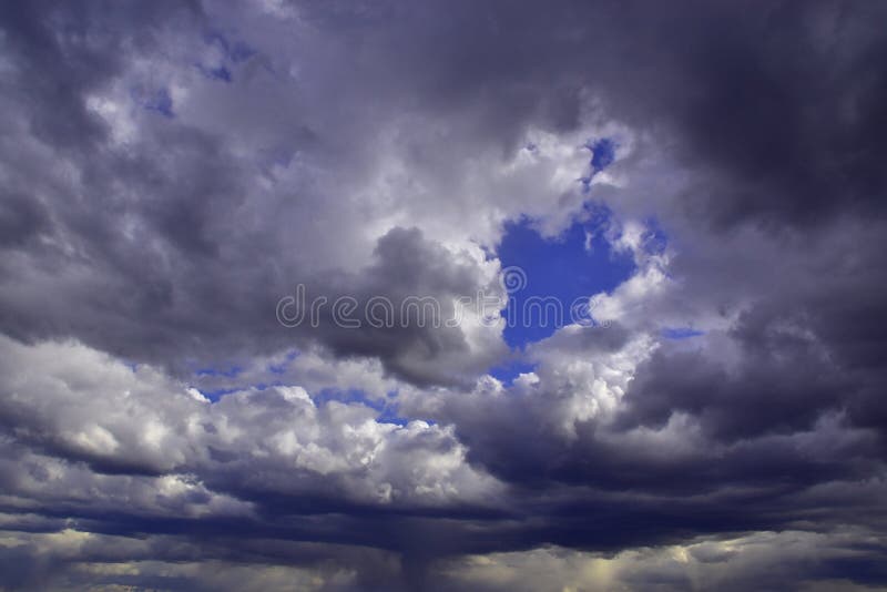 Sky in cumulus clouds stock photo. Image of front, ozone - 217645826
