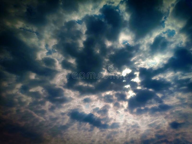 The Sky is Dark after a Strom Stock Image - Image of climate, high ...