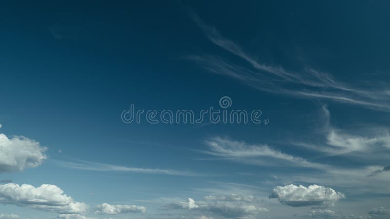 Sky with Different Types of Clouds in Layers. Sky with Beautiful Silky ...