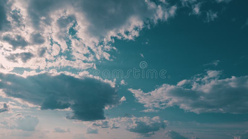Sky with Different Types of Clouds in Layers. Sky with Beautiful Silky ...