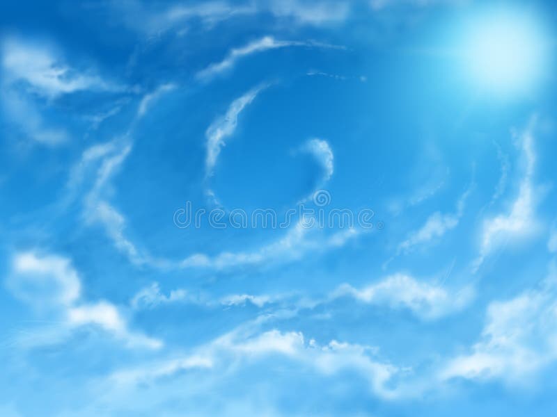 Sky Digital - Jentle Sky with a Swirl of Clouds Stock Image - Image of ...