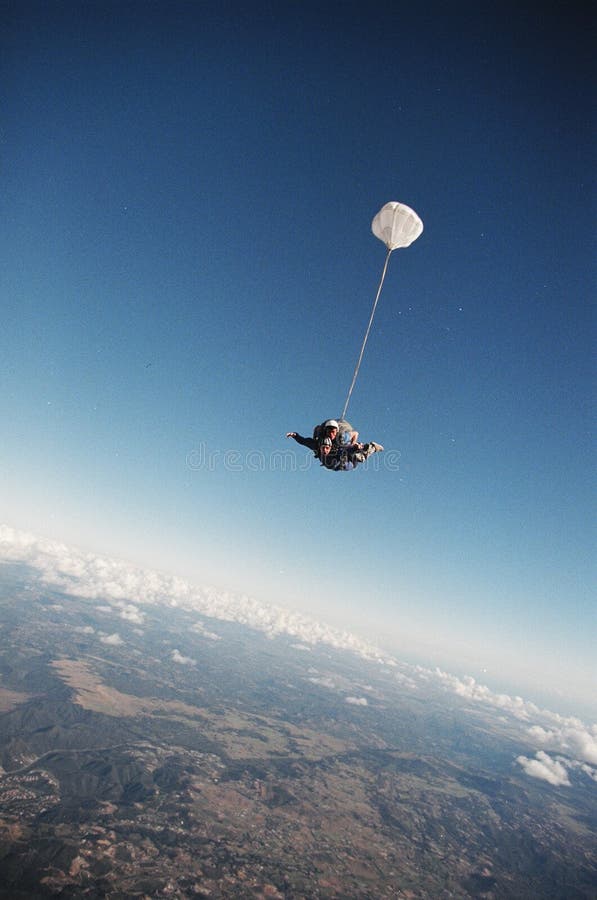 Sky Diving Fall stock photo. Image of parachuting, goggles - 6994962