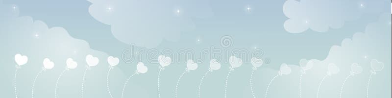Sky Dream Banner stock illustration. Illustration of clouds - 5428776