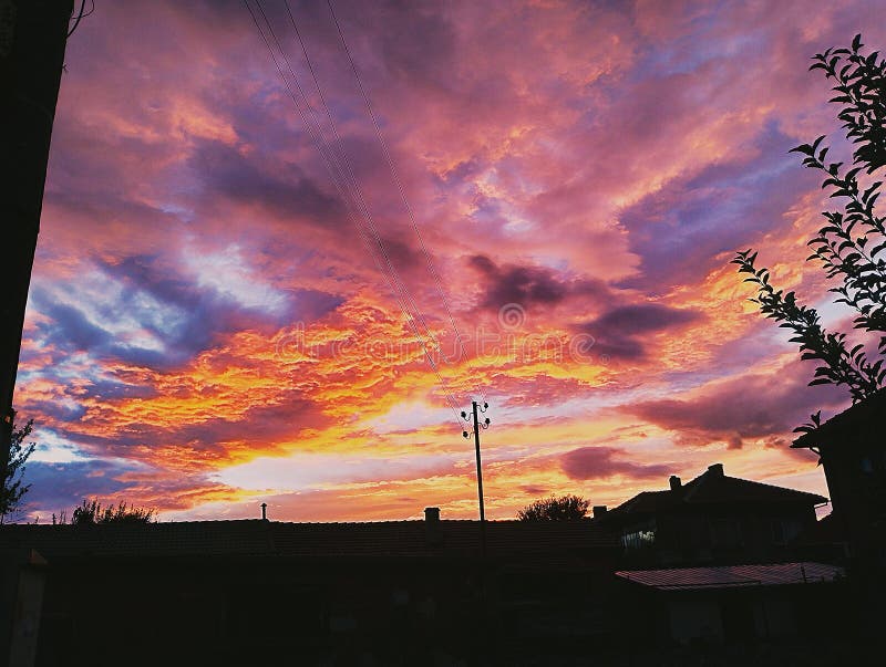 Sky Dream Purple Fantasy Sunshine Stock Photo - Image of sunshine ...