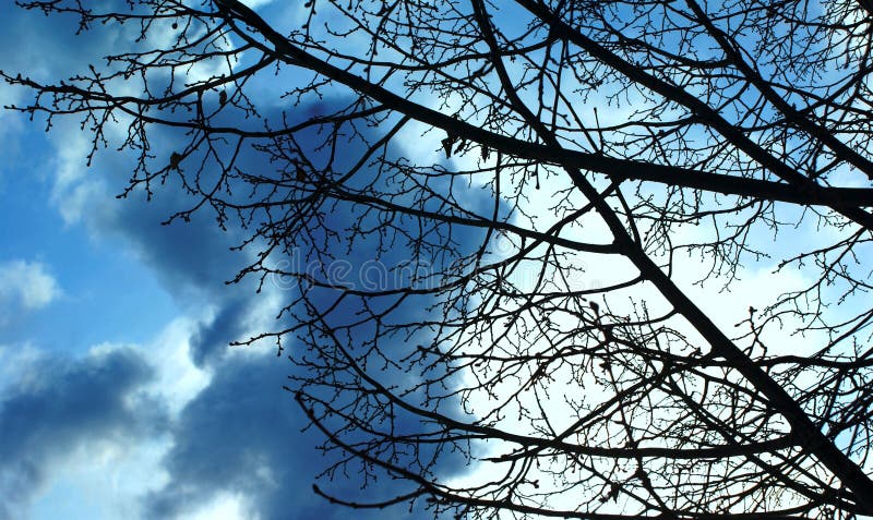 The Sky of Early Spring Changes Every Minute. Stock Photo - Image of ...
