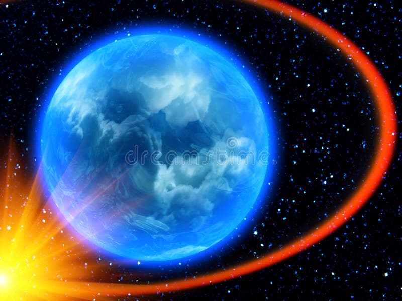 Sky Earth star stock illustration. Illustration of earth - 13864024