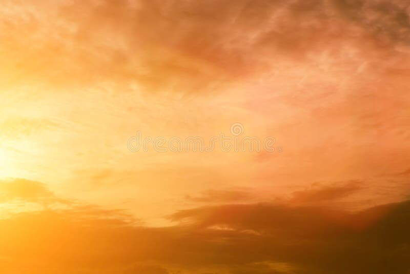 The Sky Evening Sunlight Hot Zone for Background in Design and a Stock ...