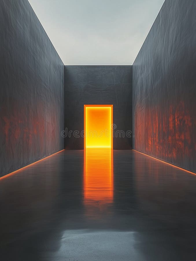 Sky-facing Ceiling Cutout in White Chamber with Soft Natural Light ...