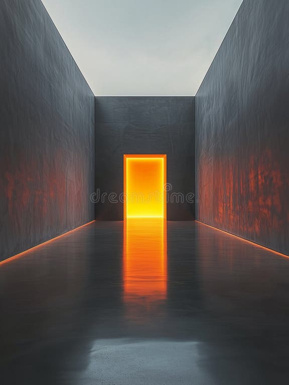 Sky-facing Ceiling Cutout in White Chamber with Soft Natural Light ...