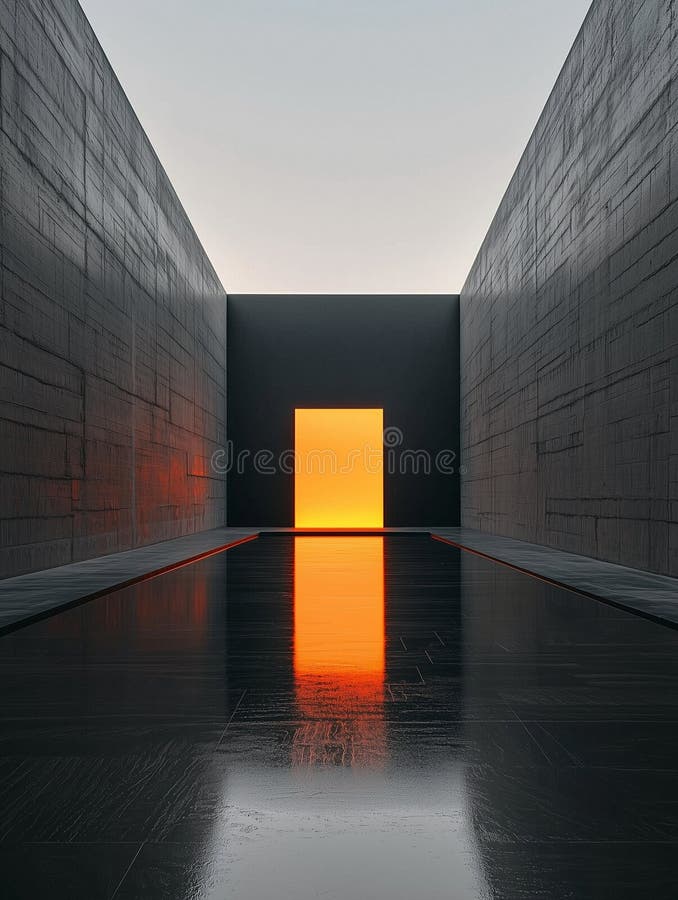 Sky-facing Ceiling Cutout in White Chamber with Soft Natural Light ...