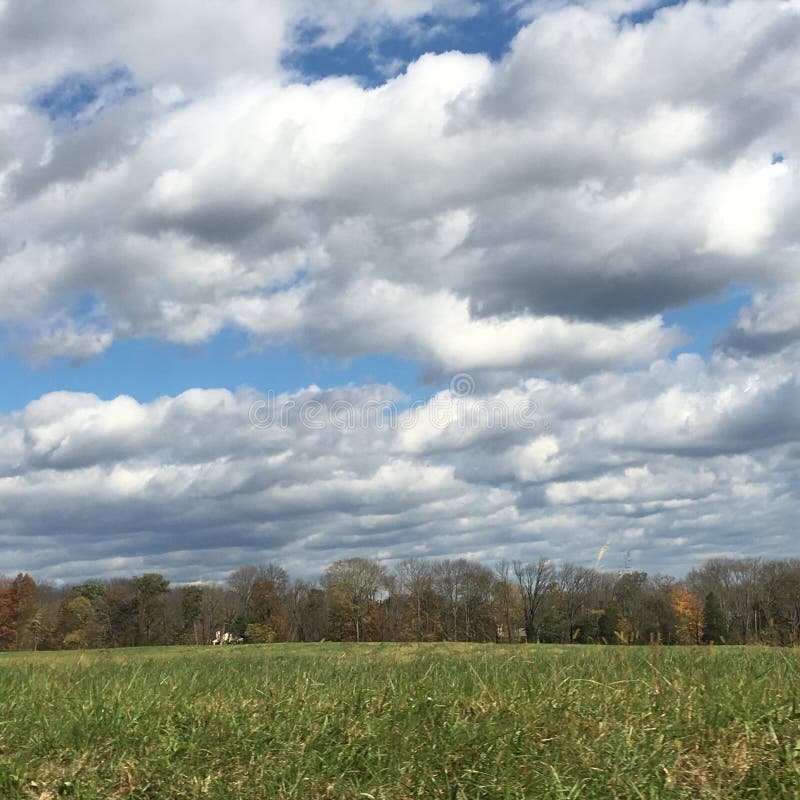 Sky and field stock image. Image of field, country, clouds - 82383519