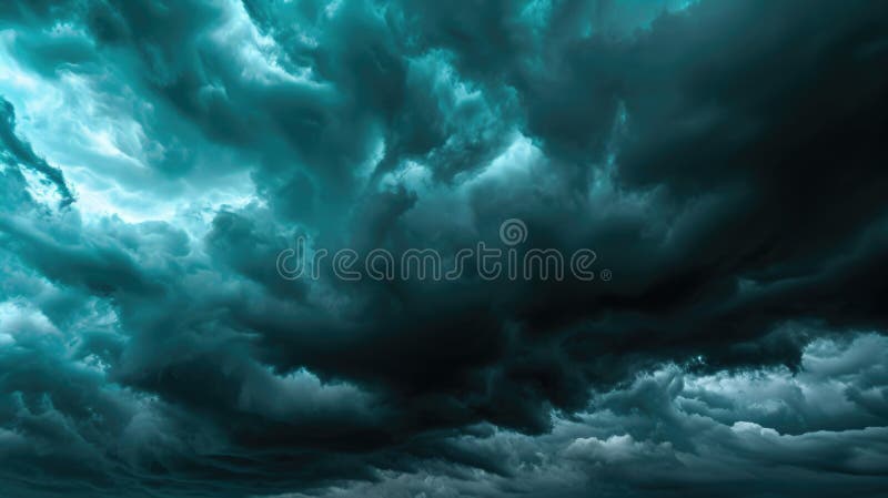 The Sky is Filled with Dark Clouds and the Atmosphere is Gloomy Stock ...