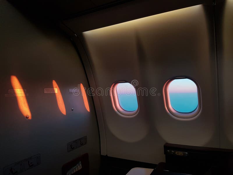 Windows and light editorial image. Image of aircraft - 383488300